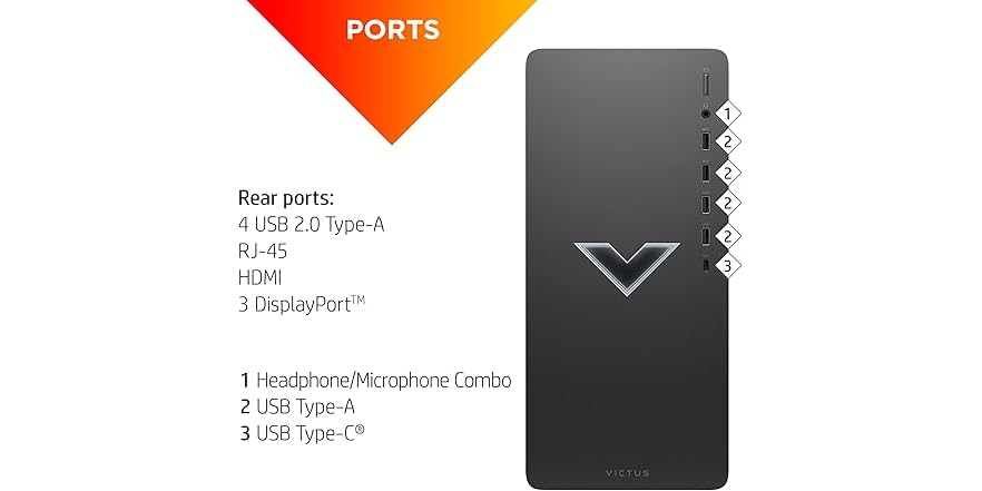 HP Victus 15L Gaming Desktop HyperX Bundle (Open Box)