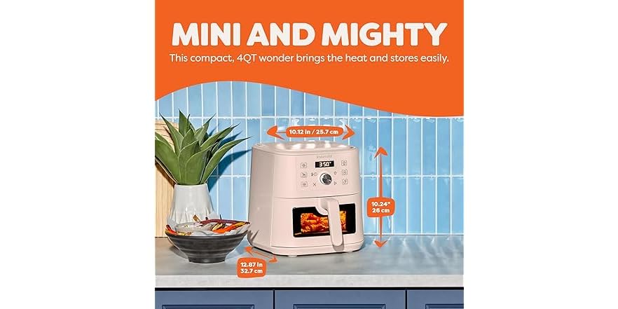 Instant Pot 4Qt VORTEX 6-in-1 Mini Air Fryer