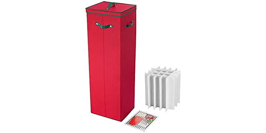 40 Inch Tall Wrapping Paper Storage Box with Lid