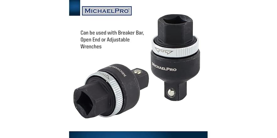 MichaelPro 3/8" Dr Ratcheting Breaker Bar Adapter