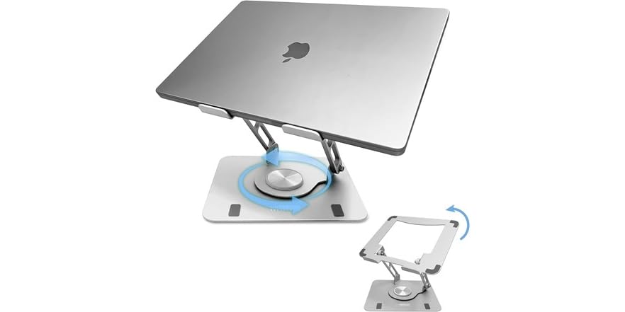 Uncaged Ergonomics Swivel Laptop Stand for Desk