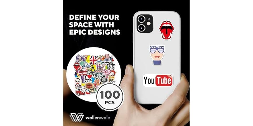 200 Vinyl Sticker Pack