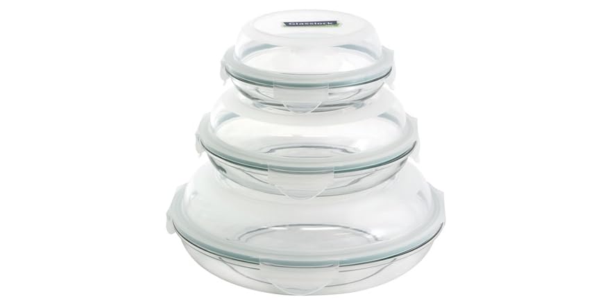 Glasslock 6pc Round Container Set