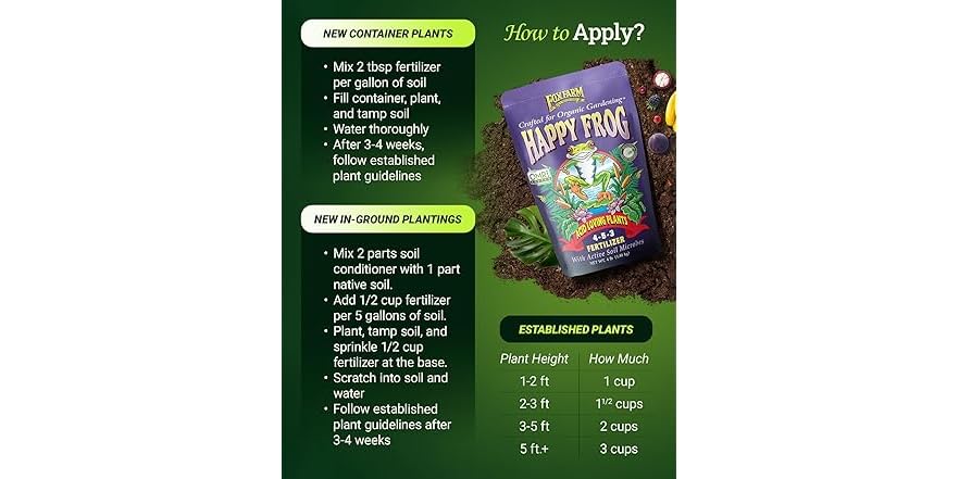 FoxFarm Happy Frog Acid Loving Plant Fertilizer