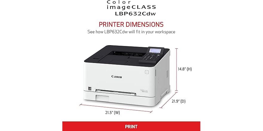 Canon Color imageCLASS LBP632Cdw Laser Printer