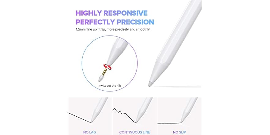 Stylus Pen for iPad with Palm Rejection