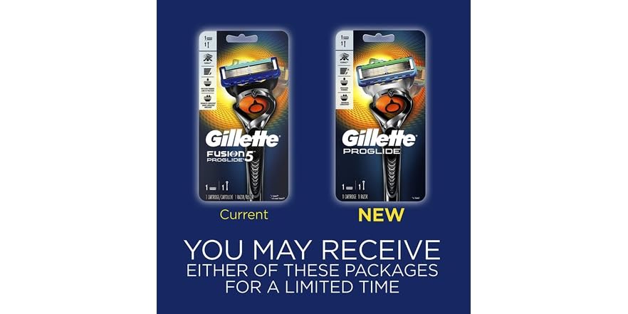 3 Pack Gillette Fusion Proglide Manual Men's Razor With Flexball Handle ...