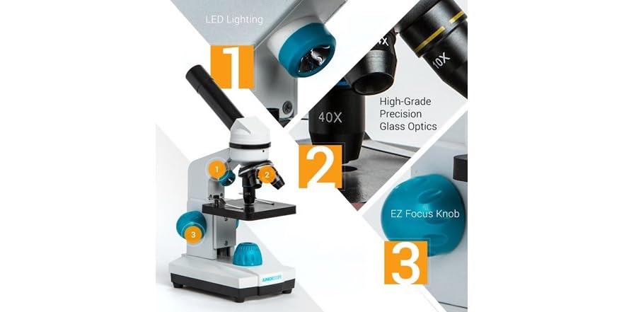 Omano JuniorScope Kids Microscope Bundle