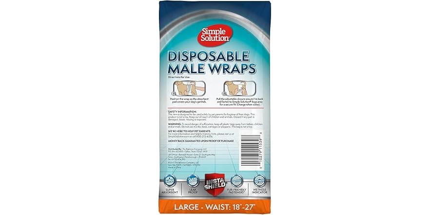 Simple Solution Disposable Male Wraps