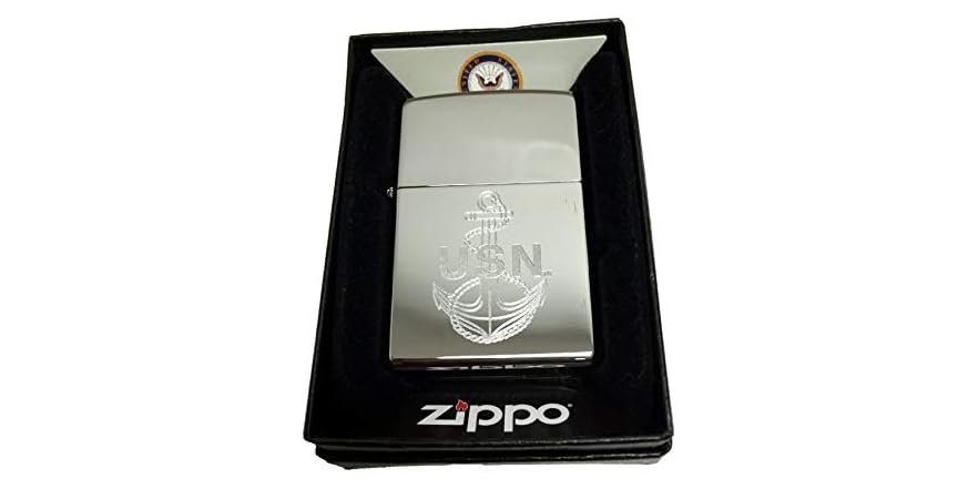 Zippo Custom Lighter US Navy Logo