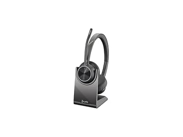 Plantronics Voyager 4320 UC Bluetooth On Ear Computer Headset, Black ...