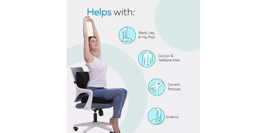 Memory Foam Lumbar Support Pillow