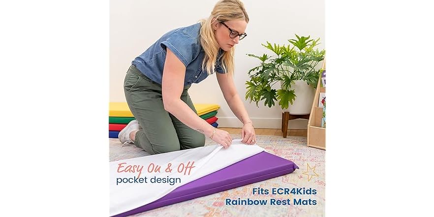 ECR4Kids Rest Mat Sheet - White