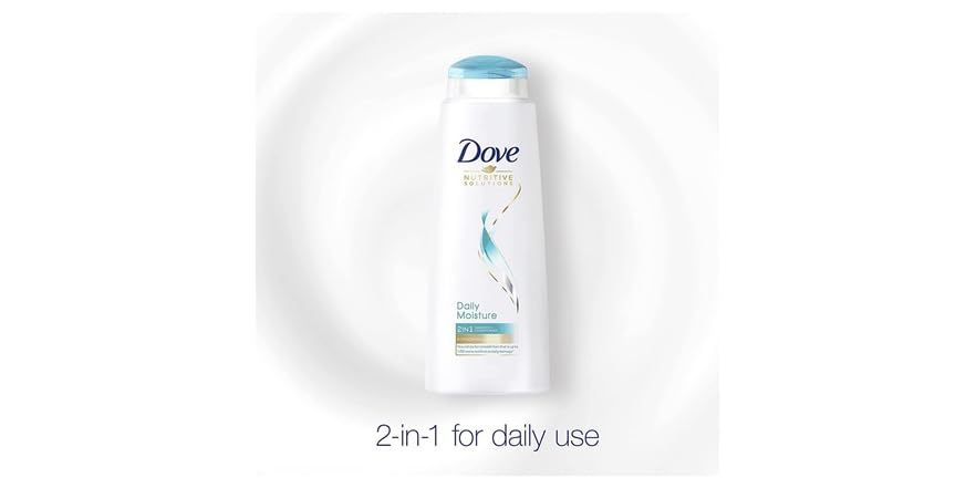 Dove 6 Pack Daily Moisture 2-in-1 Shampoo and Conditioner 400 ml