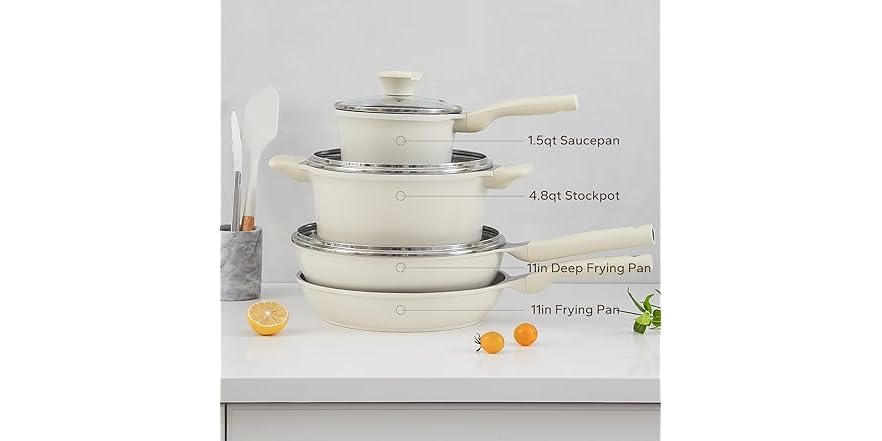 Redchef Ceramic Pots and Pans Set