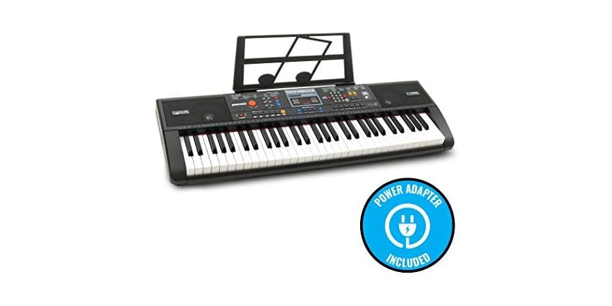 Plixio 61-Key Digital Electric Keyboard