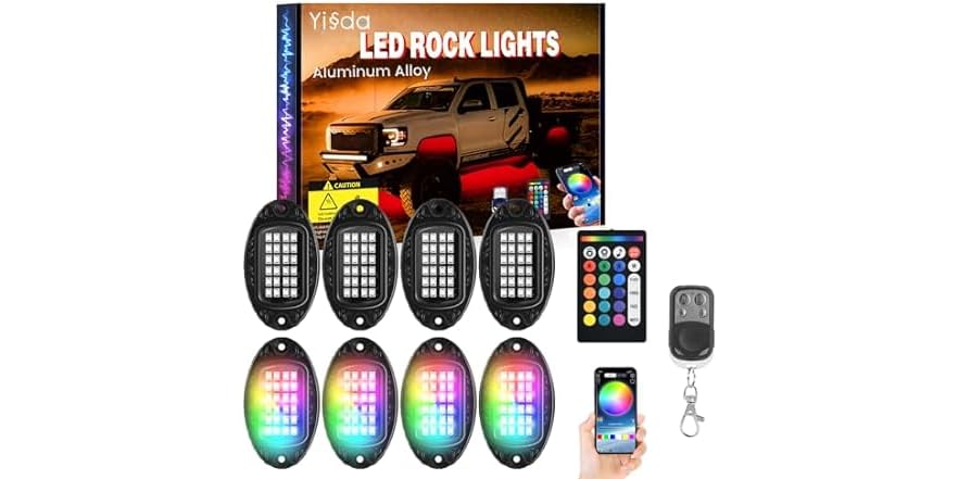 2nd-Gen RGB LED Rock Lights 192LEDs