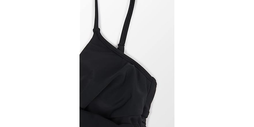 CUPSHE One Piece V-Neck Mesh Swimsuit