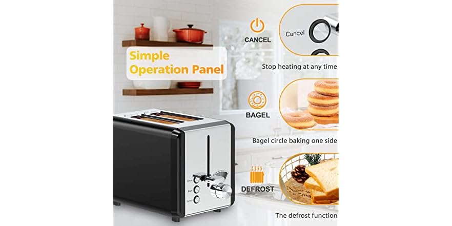 whall 2 Slice Toaster