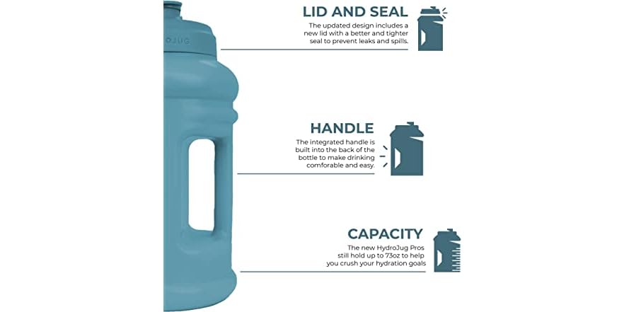 HydroJug 64oz Half Gallon Water Bottle