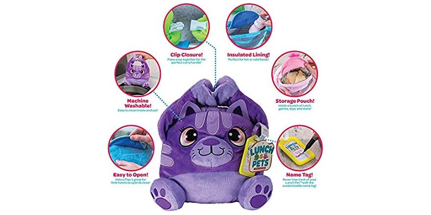 Lunch Pets Insulated Kids Lunch Box Cat