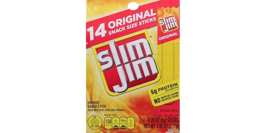 Slim Jim Snack-Sized Orig 14ct