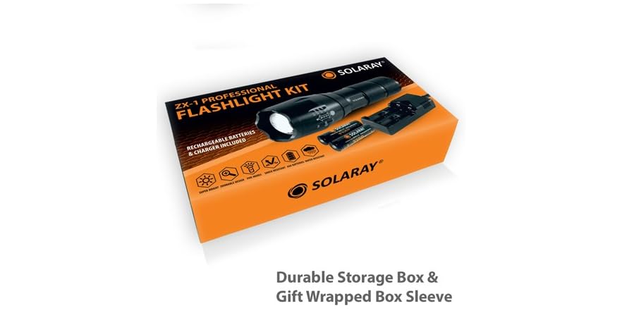 EcoGear ZX-1 Professional LED Flashlight Kit