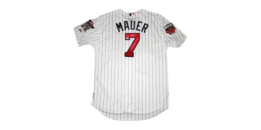 Joe Mauer Twins Signed Jersey