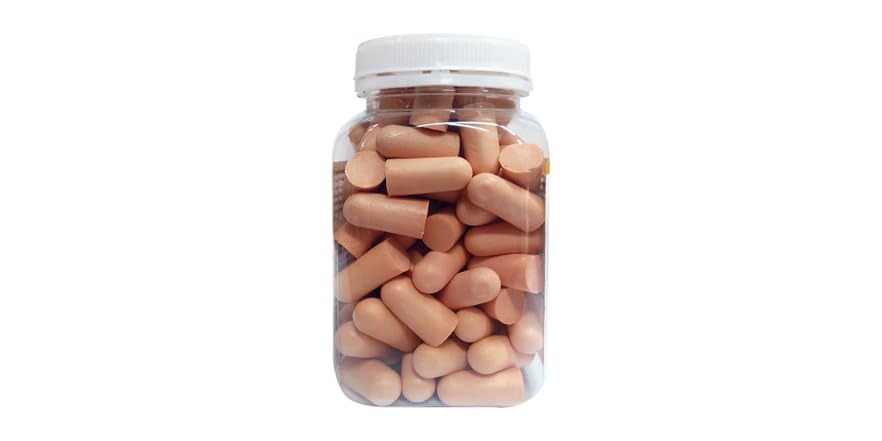 Ultra Soft Foam Earplugs NRR 32dB 50-Pair Beige