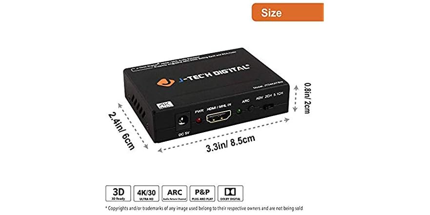 J-Tech Digital HDMI 1.4 Audio Extractor