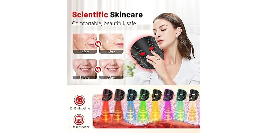 ROMISA 8-in-1 Red Light Therapy Mask