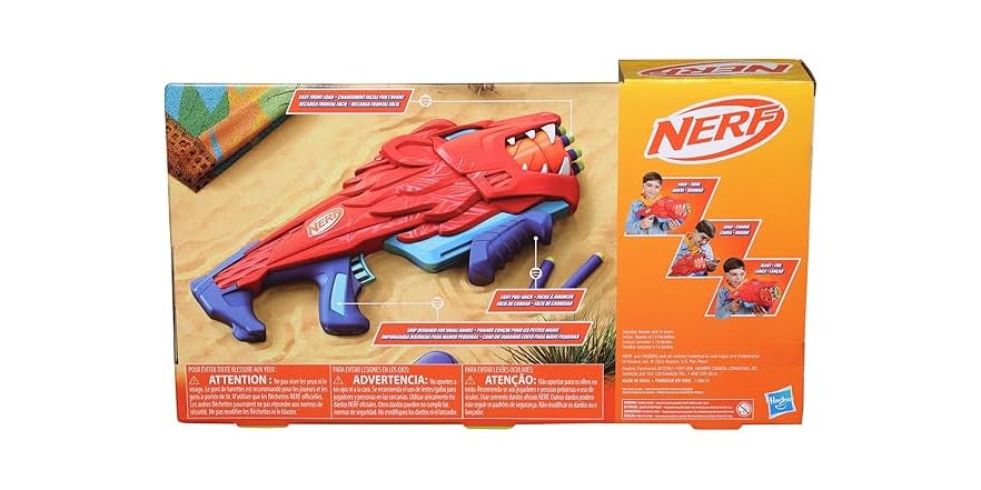 NERF Wild Lionfury,Easy Play Dart Blast