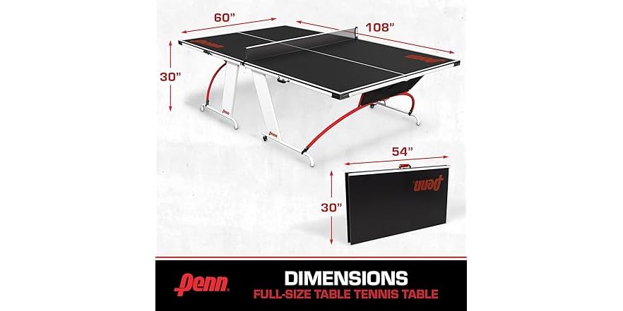 Penn Easy Setup Full Size Table Tennis Table