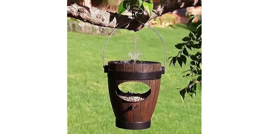 Bernini Hanging Bucket Bird Fountain