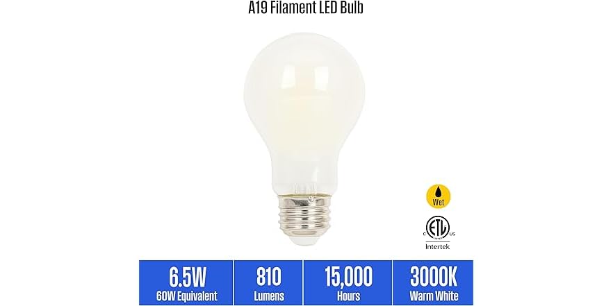 Westinghouse LED Bulb 6.5W Soft White
