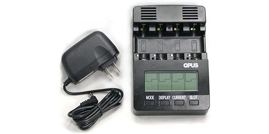 Opus Battery Charger/Analyzer/Tester for AA & AAA NiMH NiCd ...