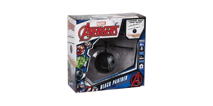 Marvel Avengers Black Panther IR UFO Ball Helicopter