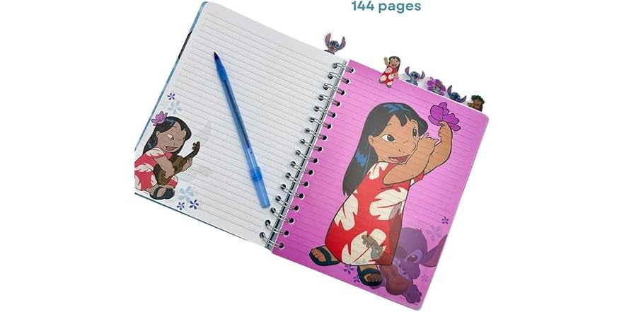 Lilo and Stitch Tab Journal Notebook