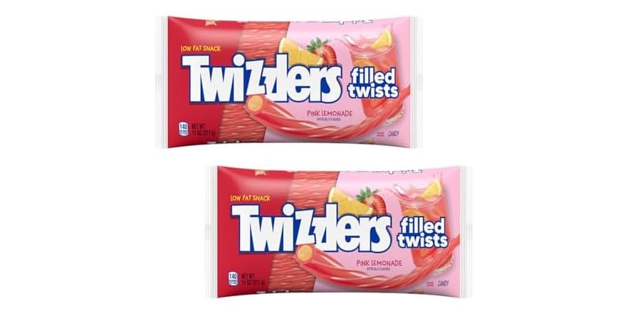 (12 Pack) Twizzlers Pink Lemonade Licorice 11oz