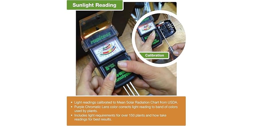 Luster Leaf 1880 Rapitest Tester Electronic, 4-Way Soil Analyzer