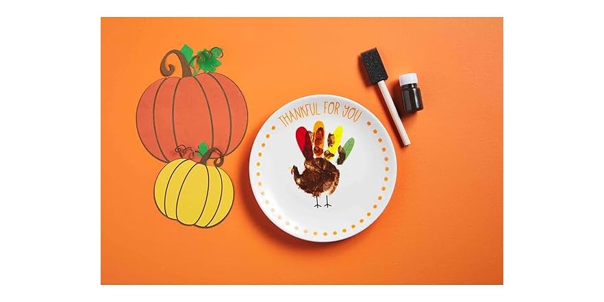 Mud Pie Kids Turkey Handprint Plate