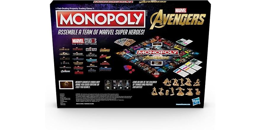 Monopoly Hasbro Gaming: Marvel Avengers