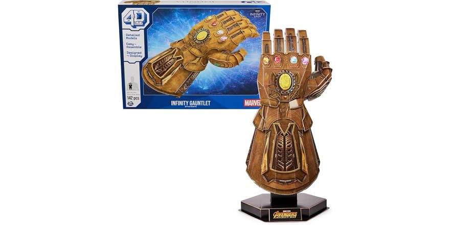 4D Build, Marvel Infinity Gauntlet 3D Puzzle Model Kit