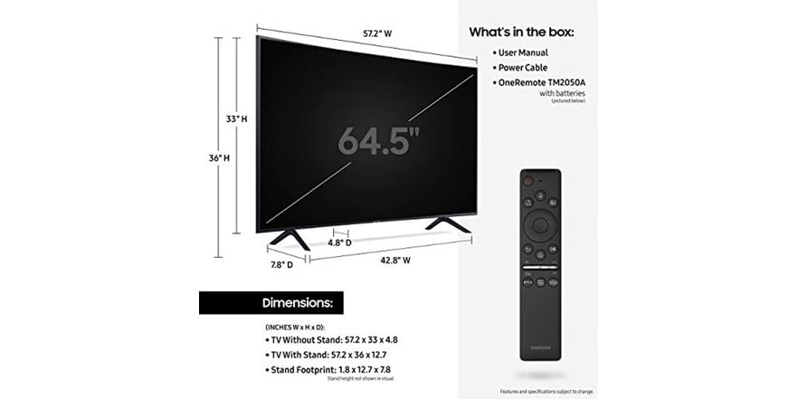 Samsung Curved TU-8300 Series 4K TV