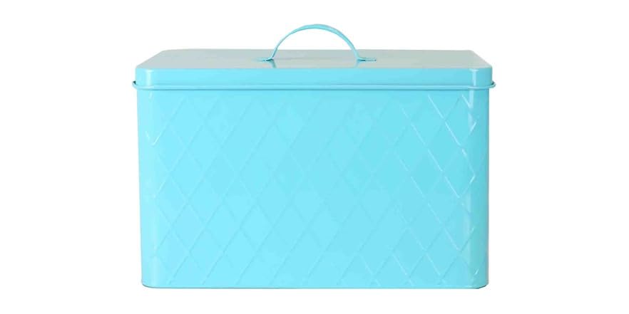Tin Bread Box Turquoise