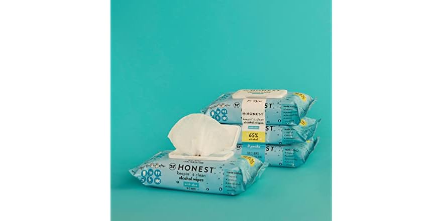 (3 or 6-Pack) The Honest Company Alcohol Wipes