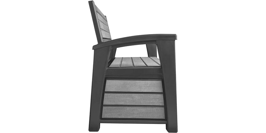 Keter Hudson Patio Storage Bench - Grey