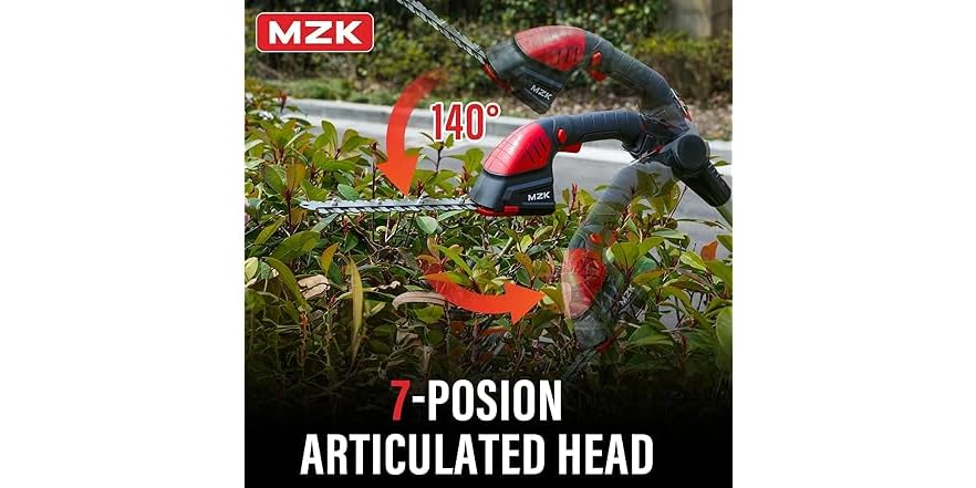 MZK 2-in-1 20V Pole Mini Hedge Trimmer & Grass Shear (Open Box)