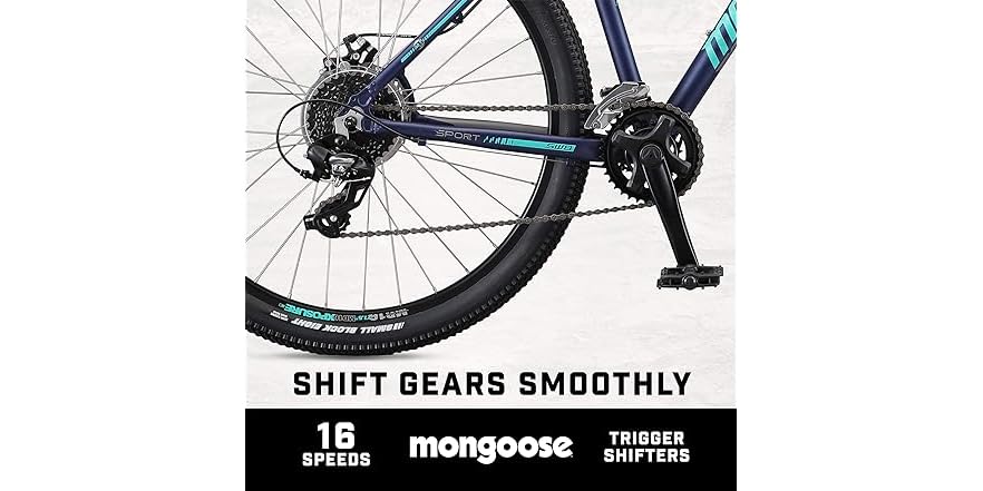 Mongoose Switchback Adult Mountain Bike 16 S