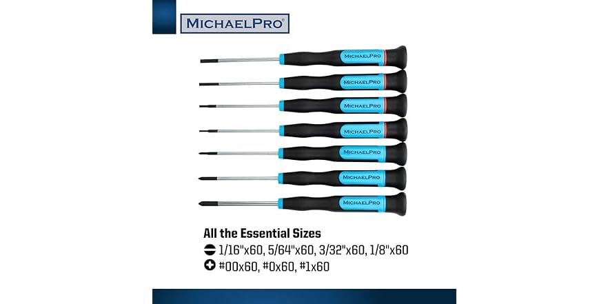 MichaelPro MP002007 7Pc Precision Screwdrivers Set